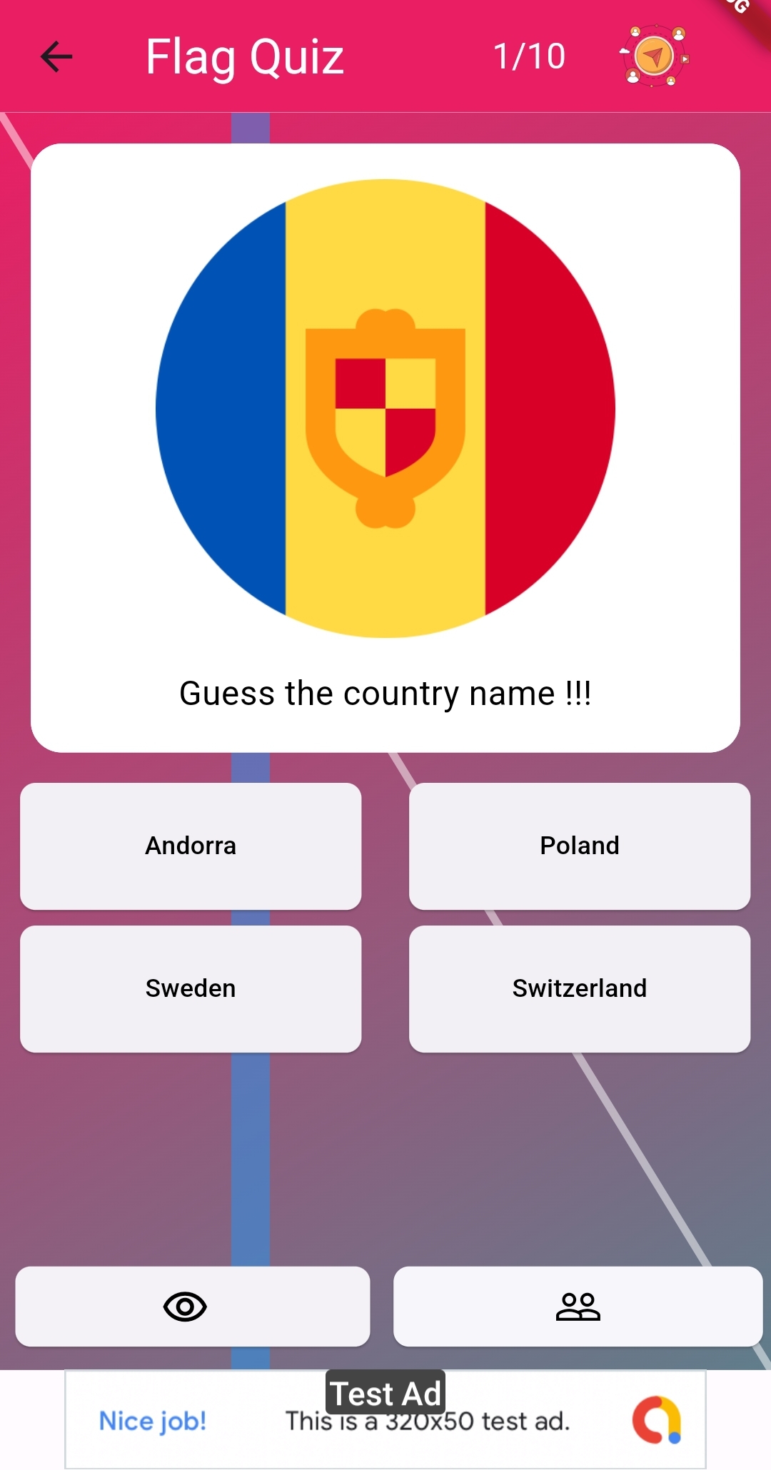 Flags quiz ( Admob & Facebook Ads ) by egylab | CodeCanyon